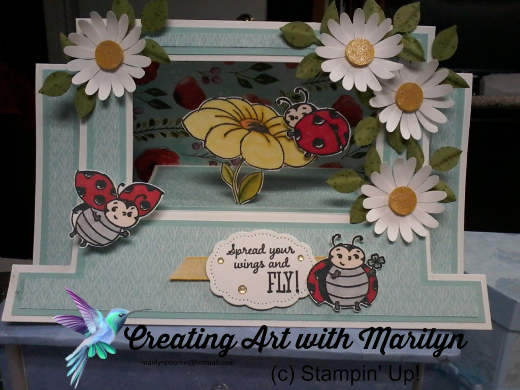 3D Ladybug Scene Step Card - creating art with marilyncreating art with ...