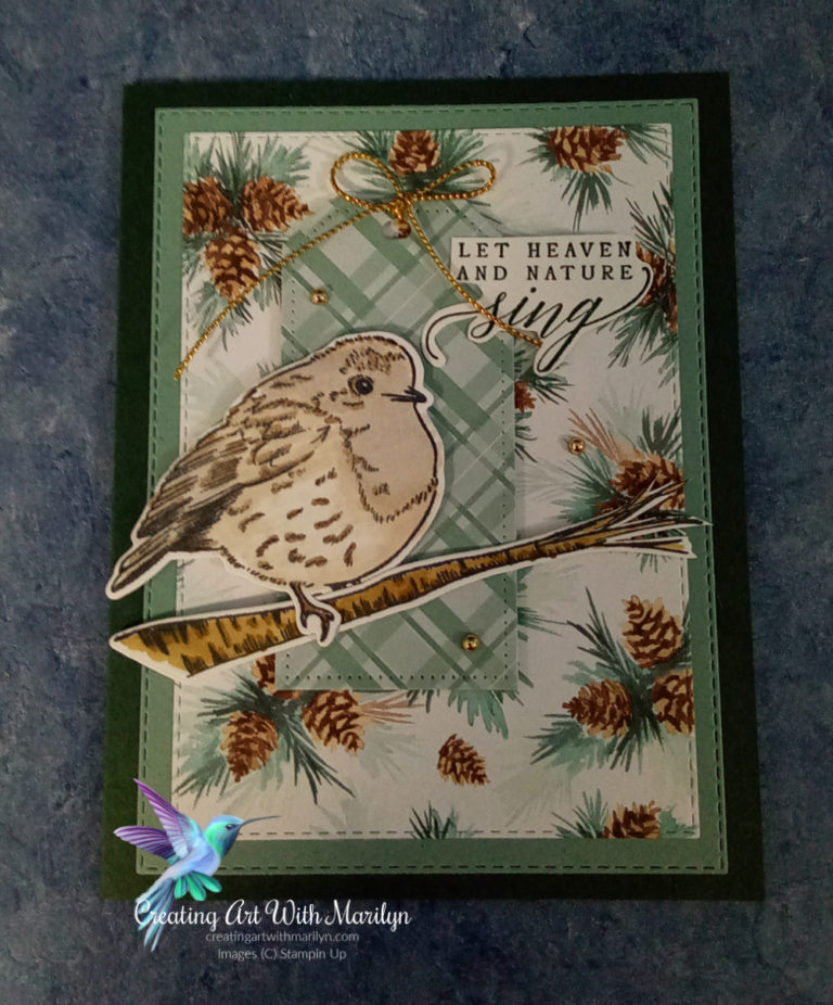 Perched In A Tree-Christmas Card - creating art with marilyncreating ...